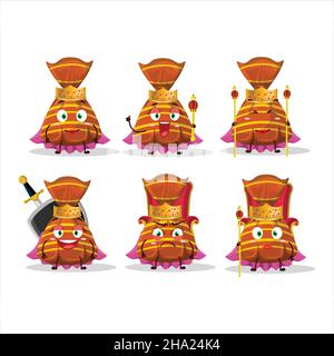 Queen and her magic clothes cartoon of orange eraser wearing tiara ...