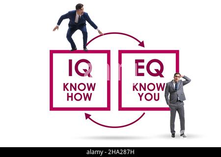 EQ and IQ skill concepts with the businessman Stock Photo - Alamy