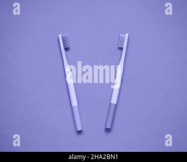 color of the year 2022. bamboo toothbrushes in very peri colors are a ...