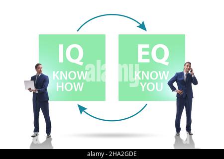 EQ and IQ skill concepts with the businessman Stock Photo - Alamy