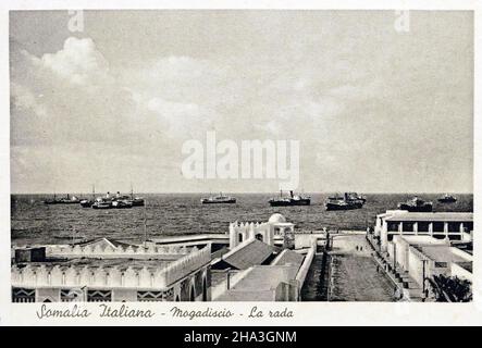 The old Italian harbour of Mogadishu, Somalia, Africa Stock Photo - Alamy