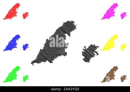 Kapurthala district (Punjab State, Republic of India) map vector ...