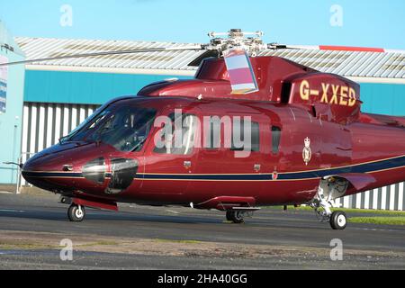 The Queens Flight Sikorsky S-76C helicopter was by members of the Royal ...