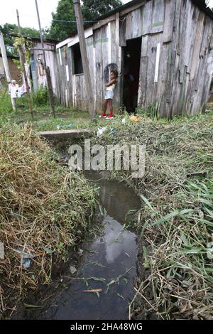 Open sewers and poor housing in a slum area of Addis Ababa. Ethiopia ...