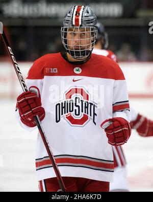 Columbus, Ohio, USA. 10th Dec, 2023. Ohio State Buckeyes goaltender ...