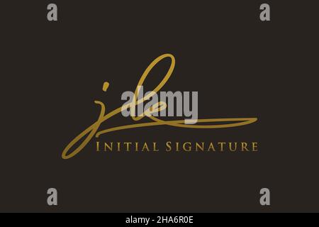 Initial Letter JK Logo - Handwritten Signature Style Logo - Simple ...