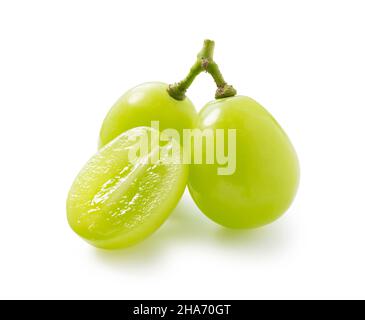 Organic Shine Muscat grapes in a Sangju orchard, South Korea. Natural ...