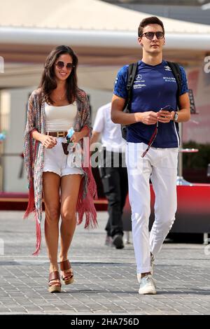 (L to R): Carmen Montero Mundt with her boyfriend George Russell (GBR ...