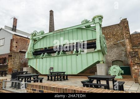 Shipbuilding steel plates in dockyard. Camranh shipyard. Vietnam Stock ...