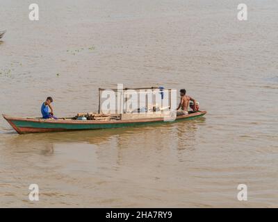 Amazonia, Peru, December - 2017: Water transport in the Amazon ...