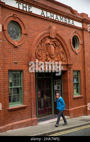 The Alhambra Cinema in the Lake District market town of Keswick Stock ...