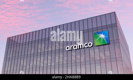 Dhahran, Saudi Arabia. October 14, 2021. Editorial Use Only, 3D CGI ...