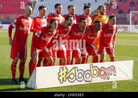 Team of AC Monza during the Italian championship Serie B football match ...