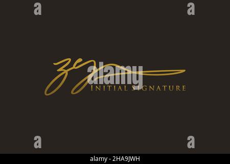 ZY Signature Logo Template Vector Stock Vector Image & Art - Alamy