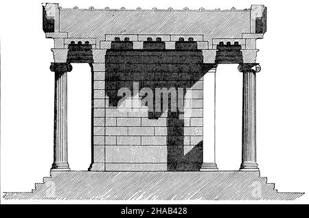 Temple of Nike Apteros at Athens Stock Photo - Alamy