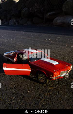 A small toy retro car Stock Photo - Alamy