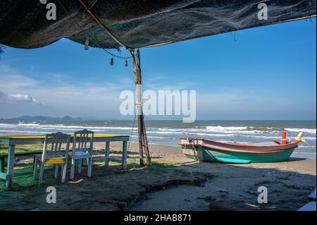Sam Roi Yot beach south of Hua Hin in Prachuap Khiri Khan Province of ...