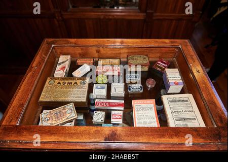 Detail of old pharmacy objects Stock Photo - Alamy