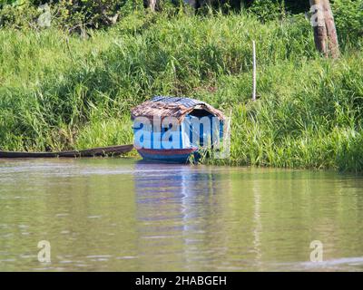 Amazonia, Peru, December - 2017: Water transport in the Amazon ...