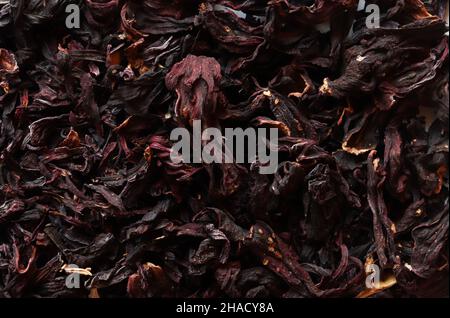 Photography of dried roselle flower pattern for food background Stock ...