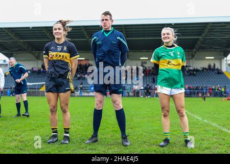 Mallow, Ireland. 12 December, 2021. Action from the Munster Ladies ...