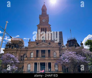 Paddington Town Hall clock tower was completed in 1905, is 32 metres ...