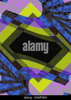 An abstract retro neon diamond shape background image Stock Photo - Alamy
