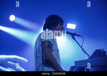 Peter Dreimanis of indie rock band July Talk performs at Scotiabank ...