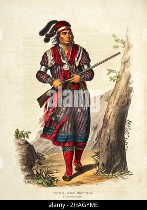 TUKO-SEE-MATHLA. A SEMINOLE CHIEF., from History of the Indian Tribes ...