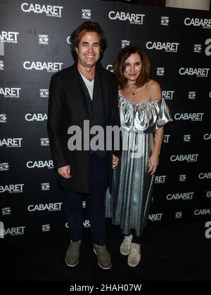 London, UK. Rupert Goold and Kate Fleetwood with their children Raphael ...
