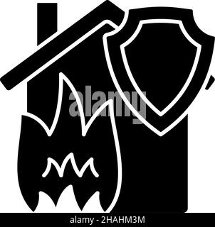 wildfire fire glyph icon vector illustration Stock Vector Image & Art ...