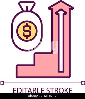 Income growth RGB color icon Stock Vector Image & Art - Alamy