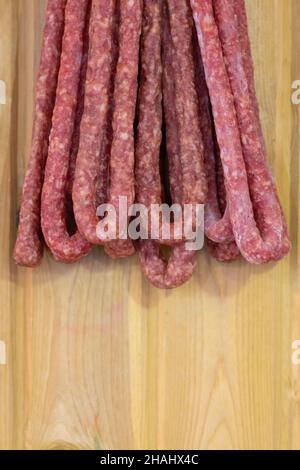 secallona o somalla (dry cured pork sausage). Vic, Osona, Barcelona ...