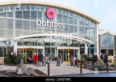 Exterior of Dobbies garden centre and restaurant, near Ayr, Ayrshire ...
