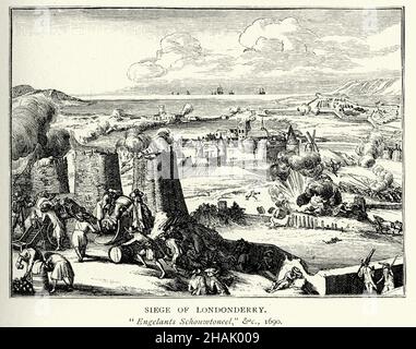 IRELAND - THE SIEGE OF DERRY IN 1689 Stock Photo - Alamy