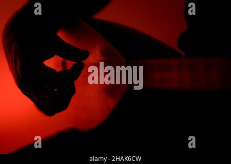 Close up shot of Playing Kopuz which is a string instrument named ...