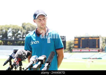 England's Joe Root during a press conference at The Kia Oval, London ...