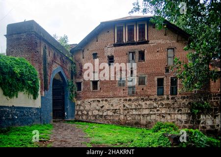 Old bricks wall wada house at wai satara Maharashtra India Asia Stock ...