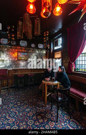 The Palm Tree pub interior of east end bozzer,Mile End, London, England ...