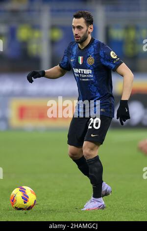 Hakan Calhanoglu of FC Internazionale in action during the Serie A ...