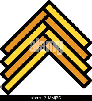 Parquet Icon. Editable Bold Outline With Color Fill Design. Vector ...