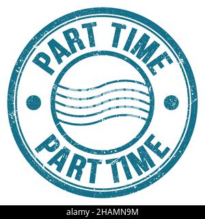 PART TIME, words written on red rectangle stamp sign Stock Photo - Alamy