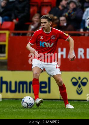 Charlton Athletic's George Dobson in action during the Sky Bet League ...
