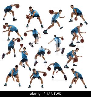 Development of movements. Collage made of images of professional ...