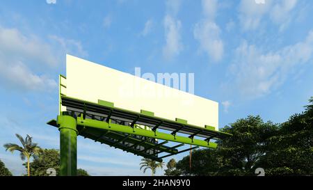 Rectangular posters in metallic structure to complete with background ...
