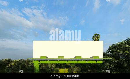 Rectangular posters in metallic structure to complete with background ...