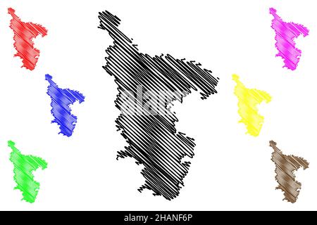 Kolhapur district (Maharashtra State, Pune Division, Republic of India ...