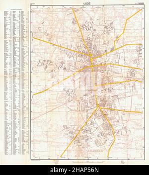Lodz Map, Map of Lodz, Lodz Plan, Lodz Print, Lodz City Map, Lodz City ...