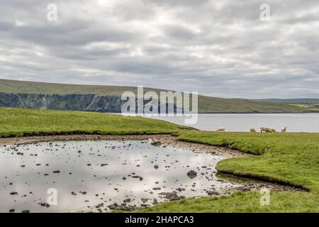 Disused RAF Skaw on Lamba Ness, Unst, Shetland. Proposed site of ...