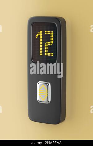 Elevator call panel Stock Photo - Alamy